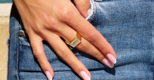 Personalized word rings. Name ring or a special word ring you want to ...